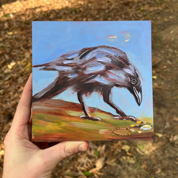 Original Crow Art - Etsy