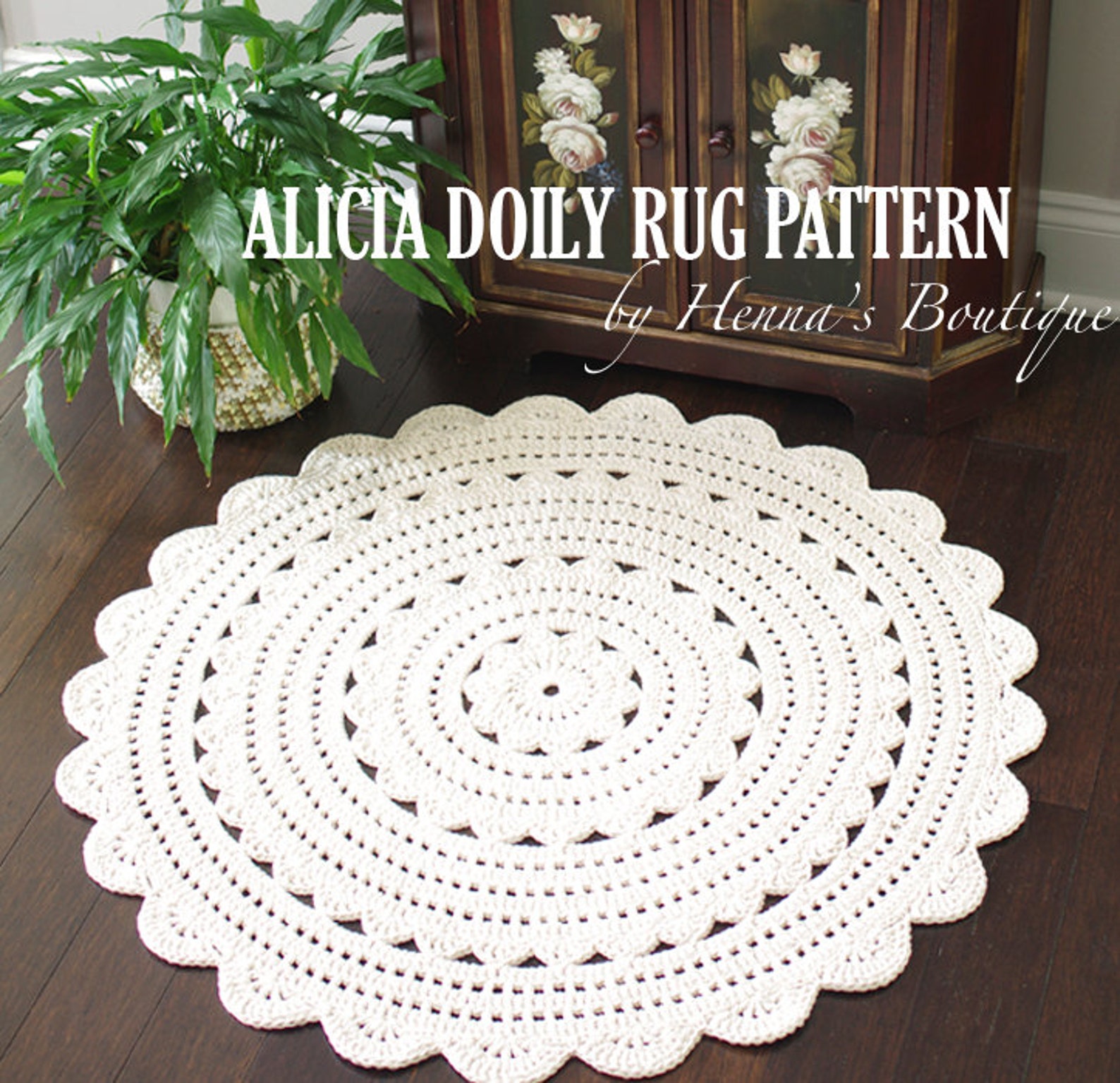 Crochet Doily Rug Pattern Pack ALICIA doily rugs | Etsy