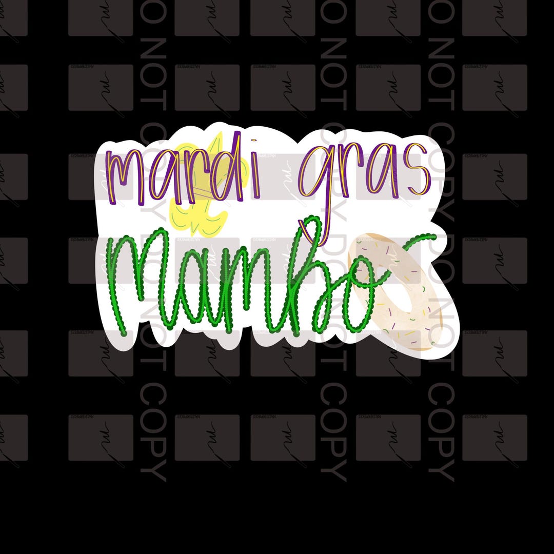 Mardi Gras Mambo Sticker - Etsy