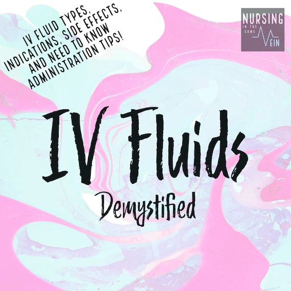 Nursing Guide to IV Fluids | Etsy