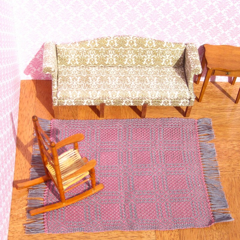 Pink Dollhouse Rug - Etsy