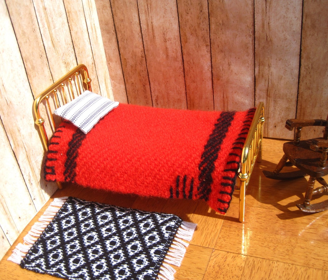 Hudson's Bay Blanket for a 12th Scale Dollhouse, Miniature HBC Point ...