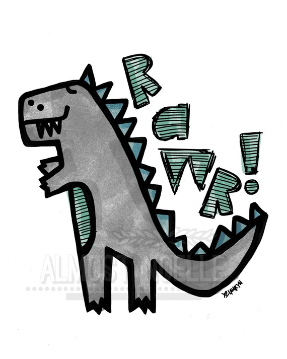 Cute Rawr Dinosaur