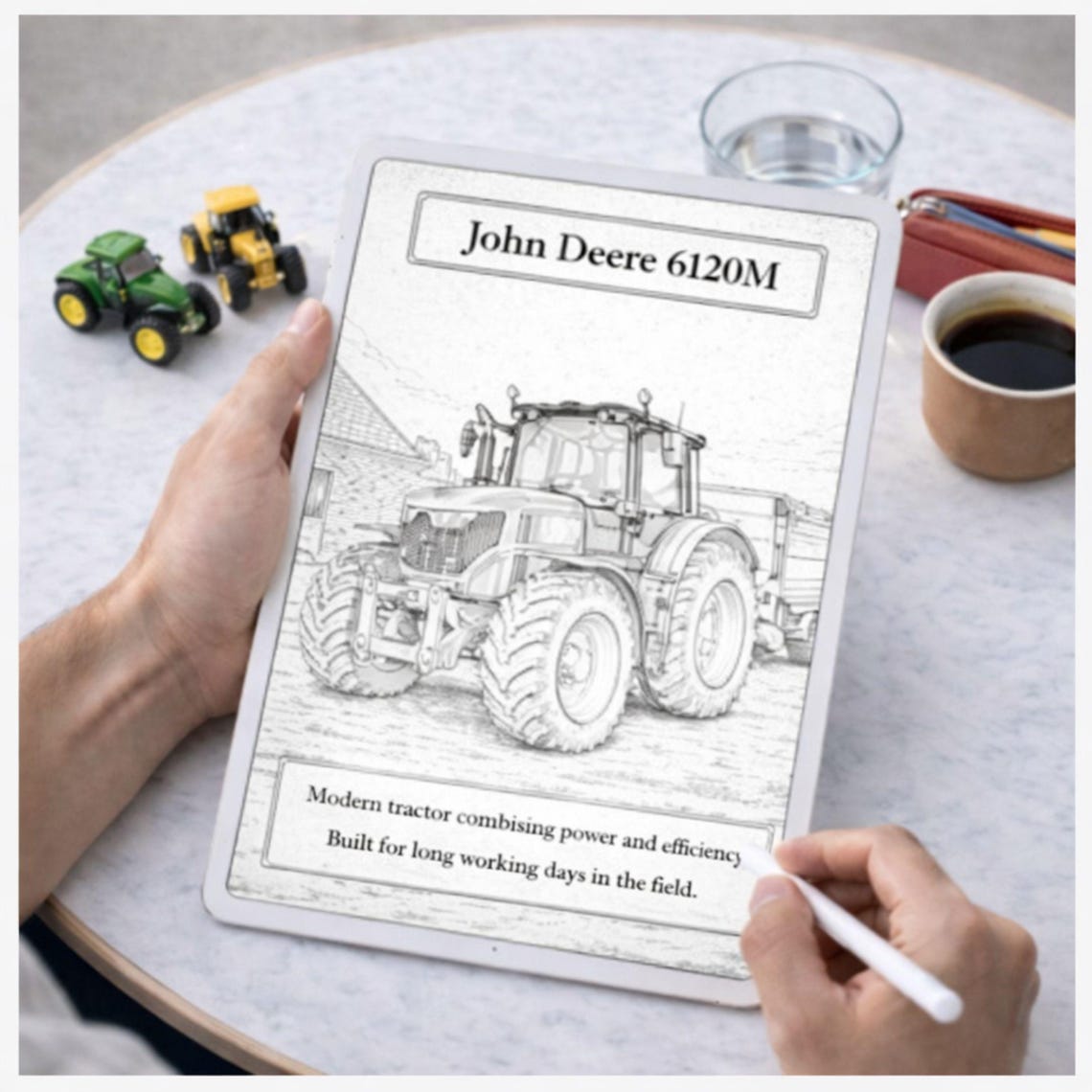 Iconic Farm Tractors Coloring Book - Etsy