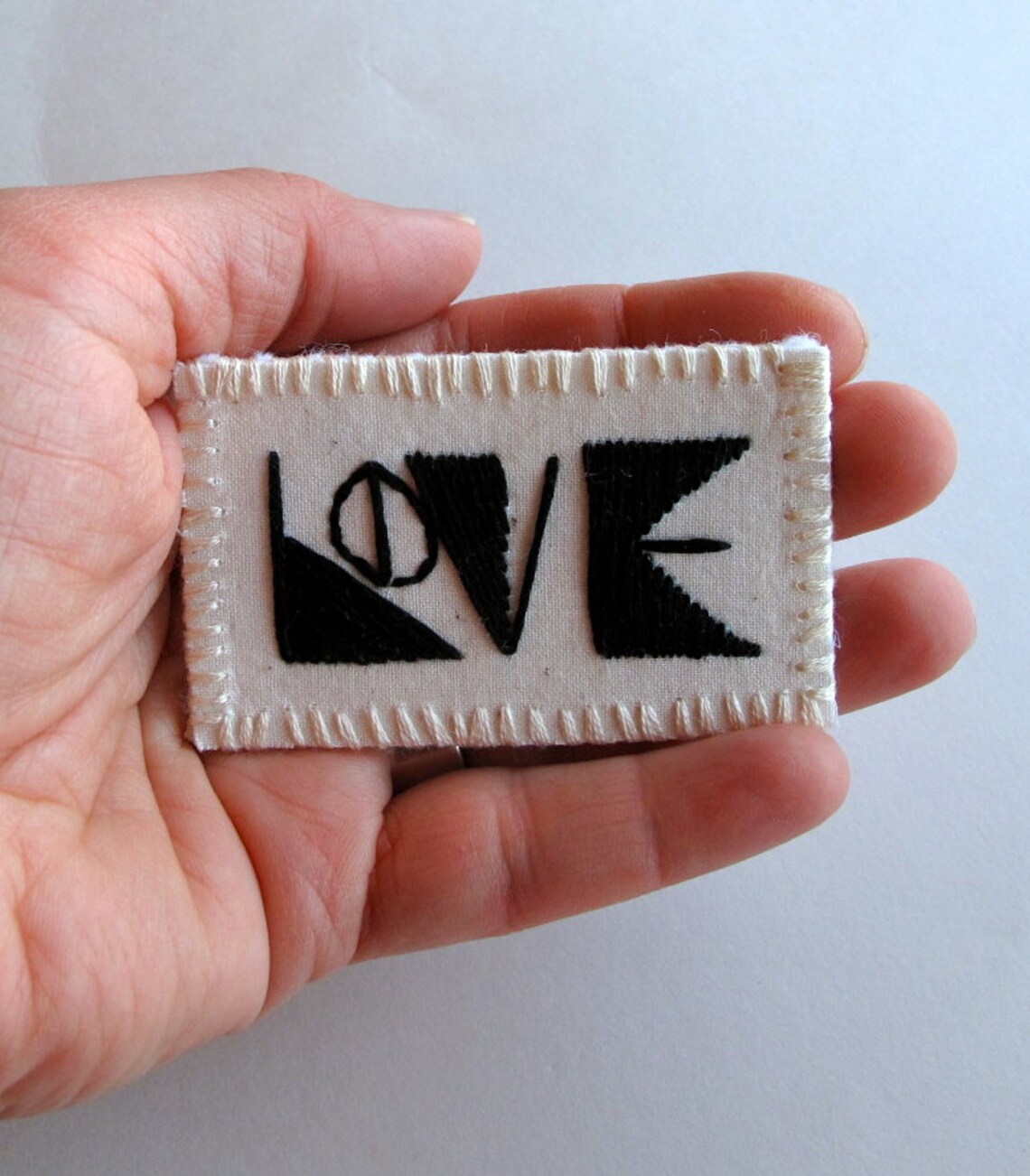 Geometric Love Brooch for Valentine's Day or Anytime - Etsy