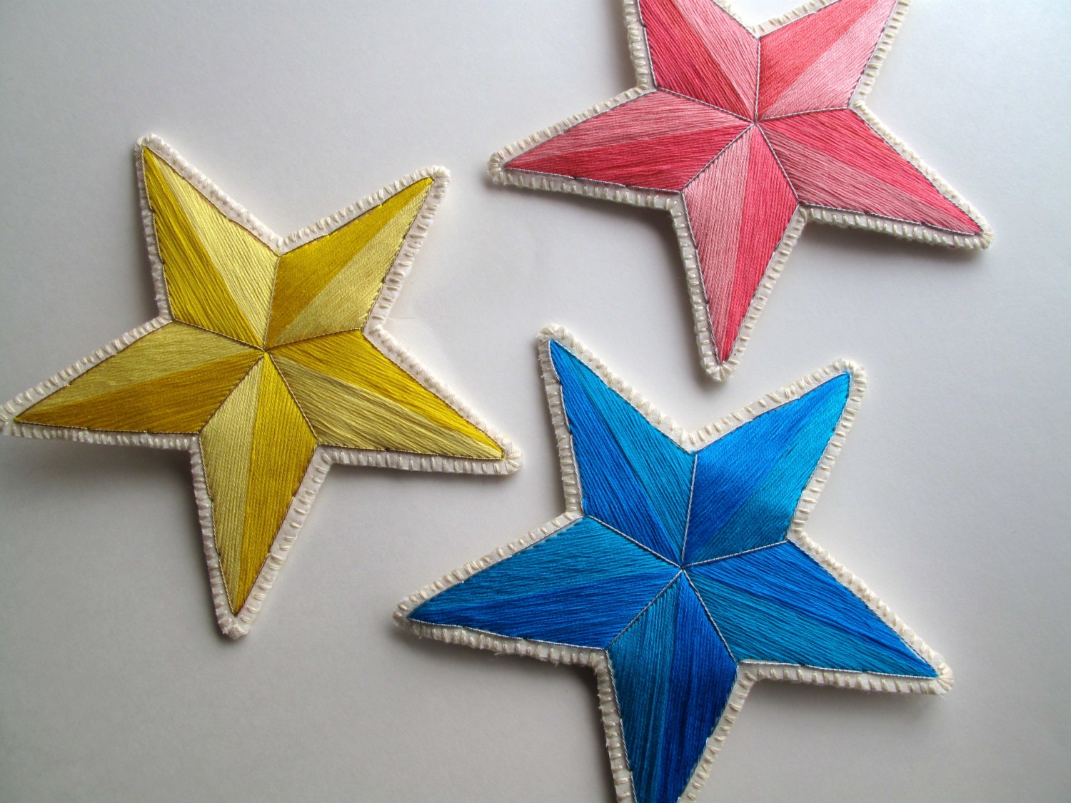 Christmas Tree Star Topper Choose Color Yellow Blue or Pink - Etsy