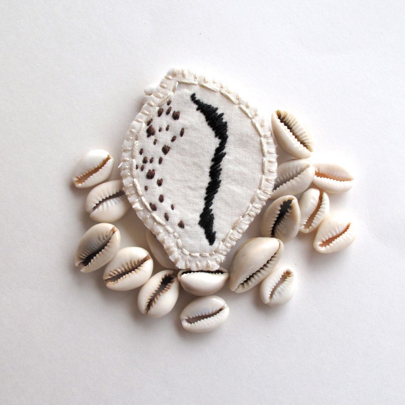 Shell Brooch - Etsy