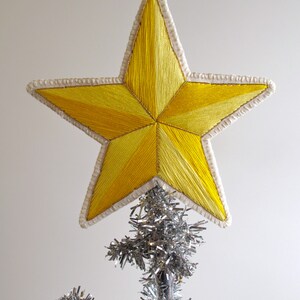 Christmas Tree Star Topper Choose Color Yellow Blue or Pink Holiday ...