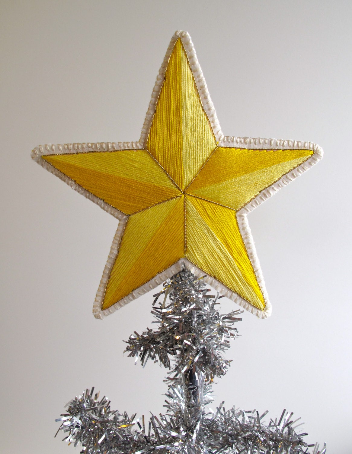Christmas Tree Star Topper Choose Color Yellow Blue or Pink - Etsy
