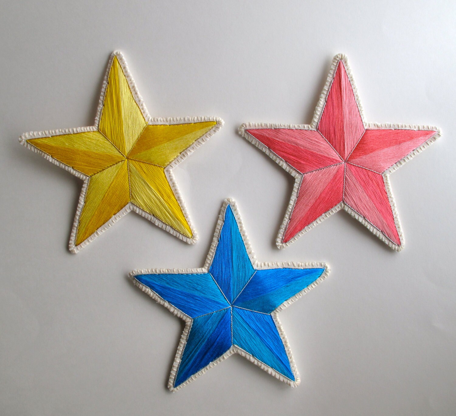 Christmas Tree Star Topper Choose Color Yellow Blue or Pink - Etsy