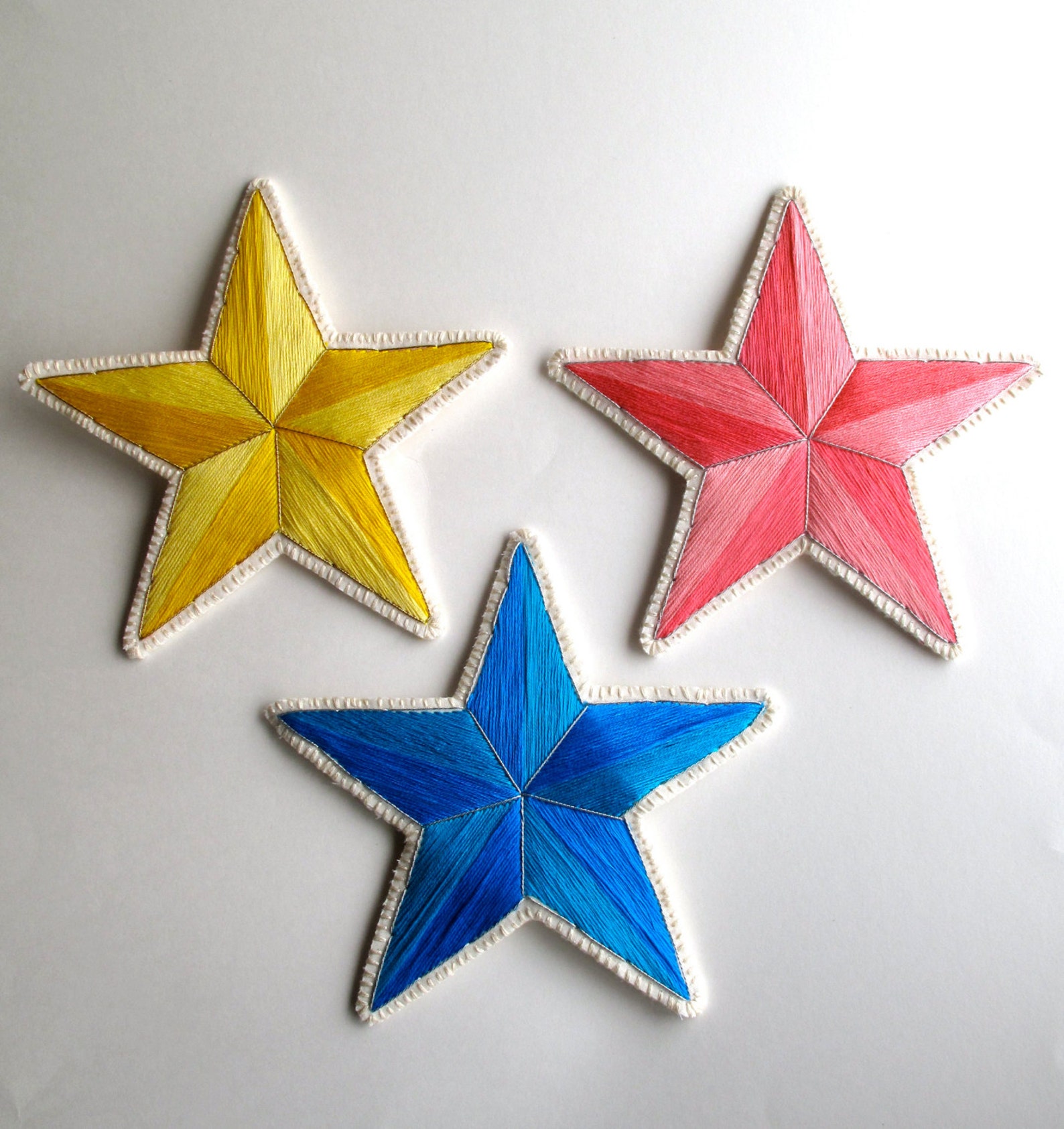 Christmas Tree Star Topper Choose Color Yellow Blue or Pink - Etsy