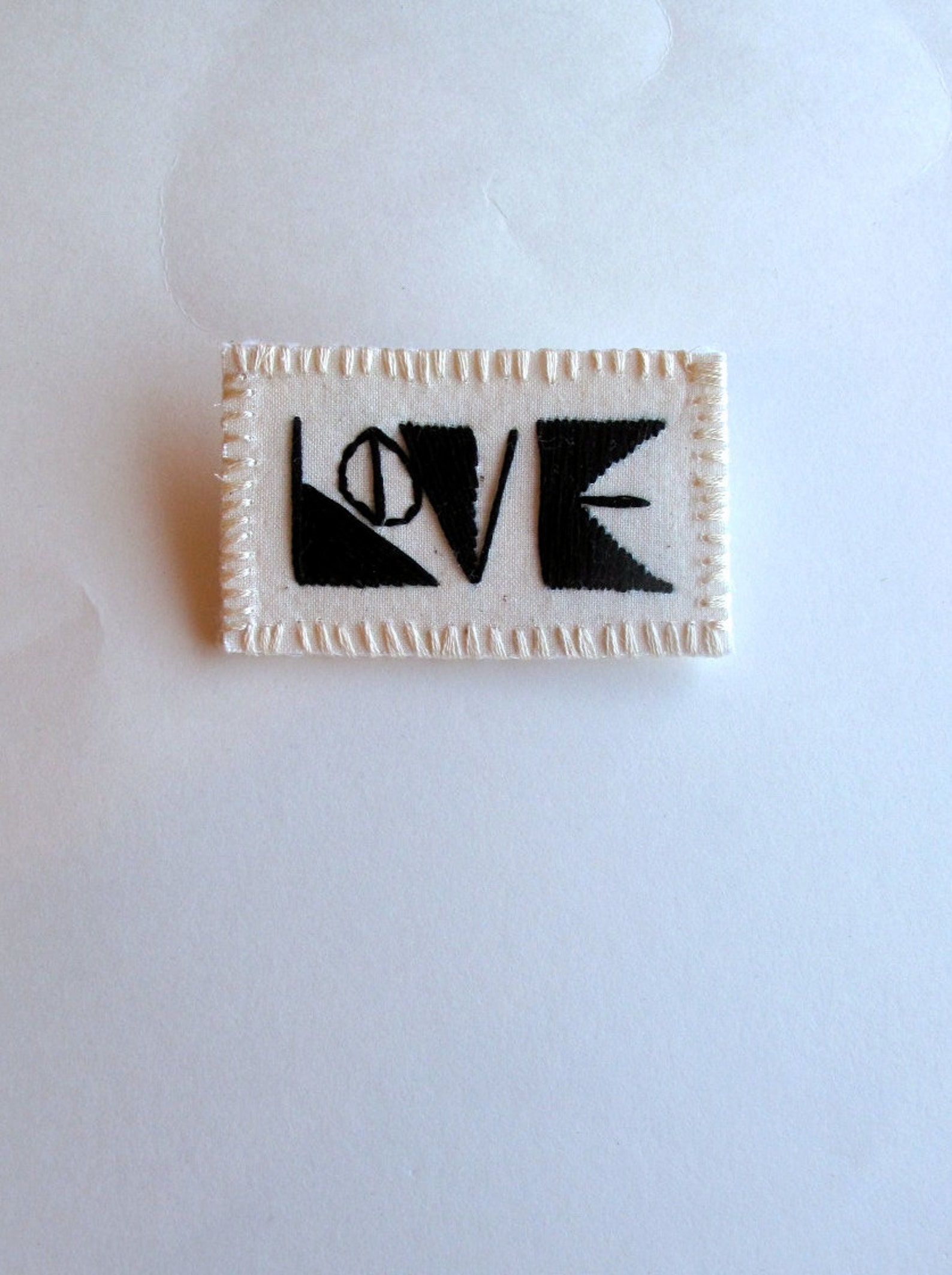 Geometric Love Brooch for Valentine's Day or Anytime - Etsy