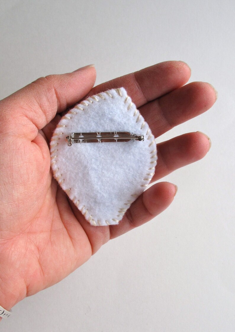 Cowrie Shell Brooch Hand Embroidered on Cream Muslin With - Etsy