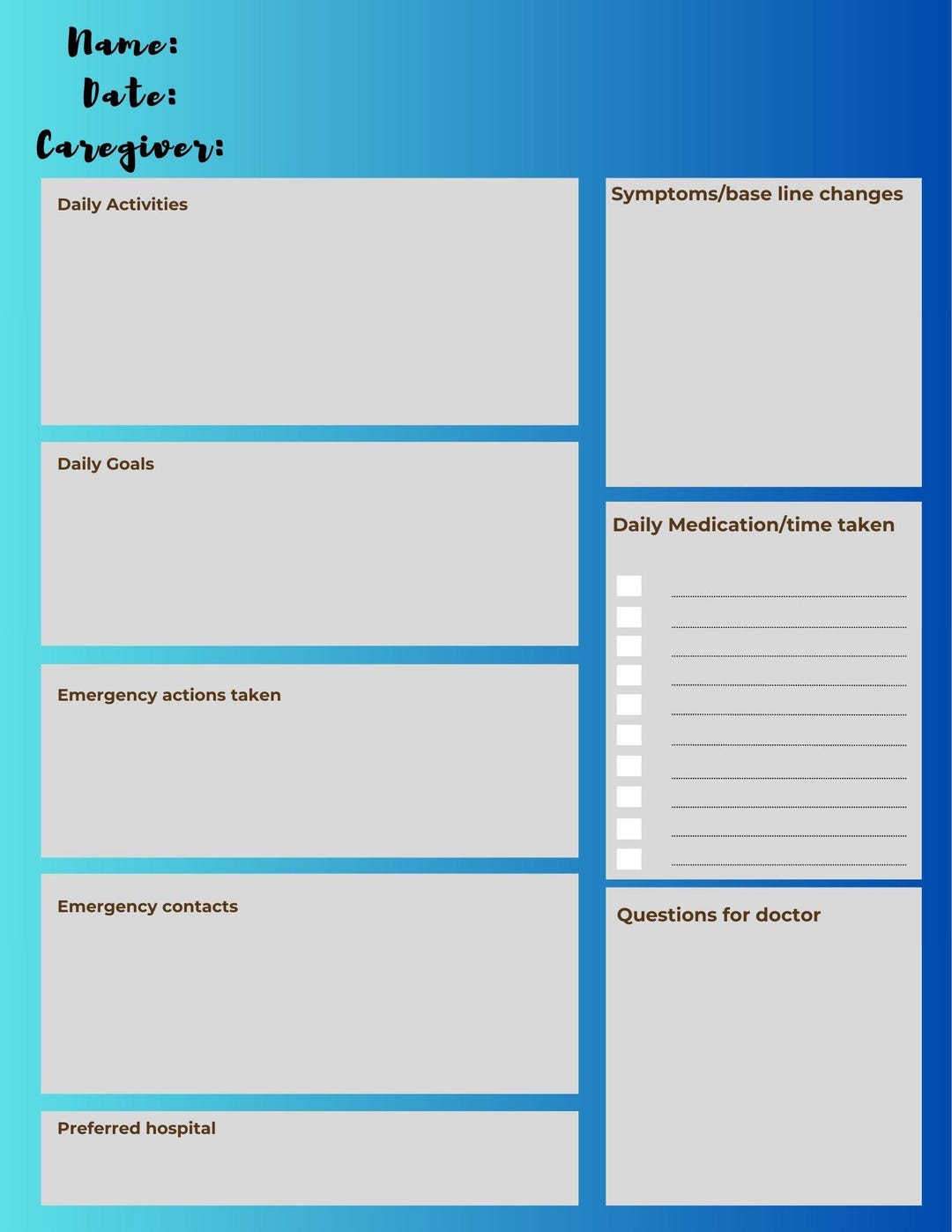 Medical Daily Planner - Etsy