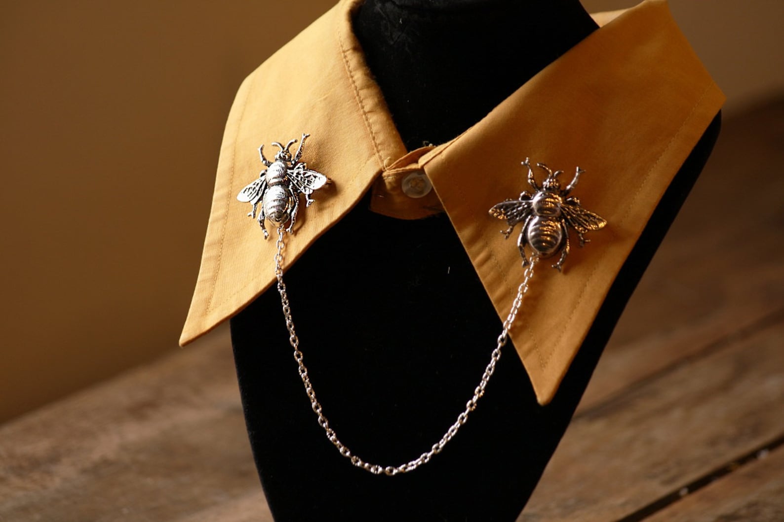 Vintage Style Collar Brooch Insect Beetle Bee Bug in Silver - Etsy