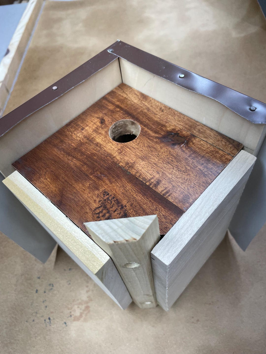 Wren House With Hardwood Face, Aluminum Roof & Stainless Hardware - Etsy