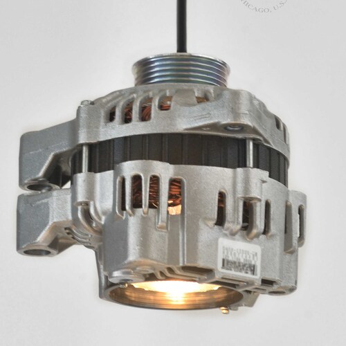 Alternator Pendant Light. Automotive Generator Lamp. - Etsy
