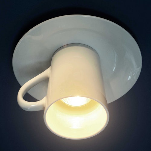 Ceiling Light. Coffee Mug Cup. Flush Mount. | Etsy