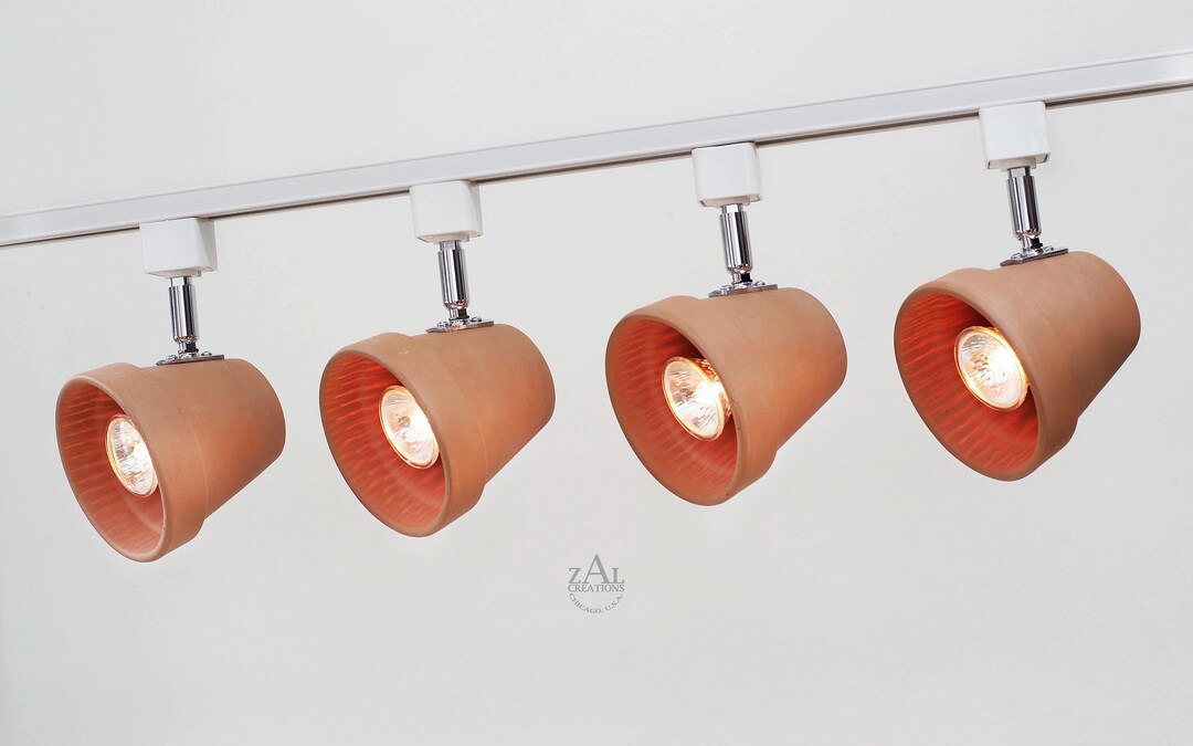 Planter Clay Pot Track Lights and Track. - Etsy