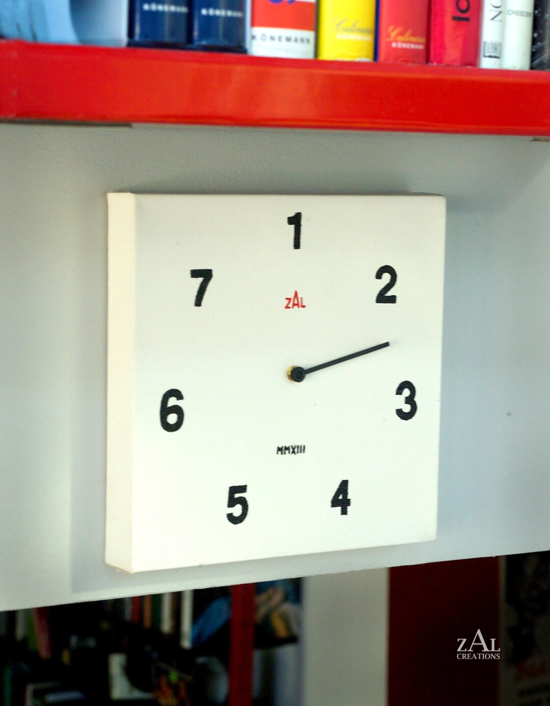 CLOCK, Day of the Week, 7 Day Wall Clock, Functional. Oil on Canvas. - Etsy