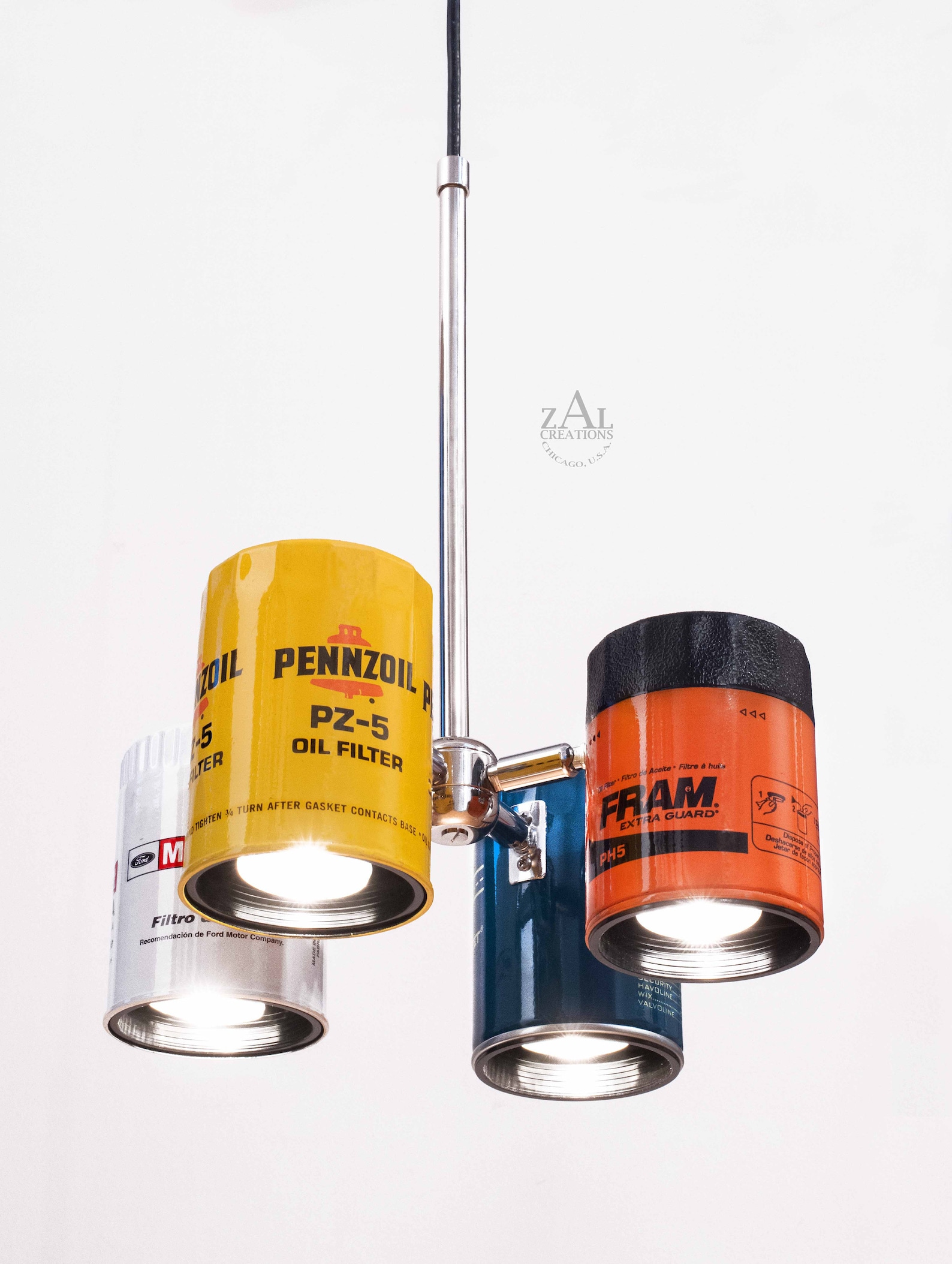 Automotive Oil Filter Pendant Light. Chandelier. | Etsy