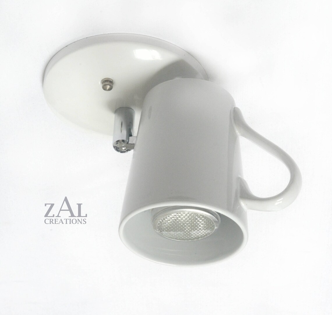 Sconce Coffee Mug. Wall Light Ceiling Light. Adjustable Beam - Etsy