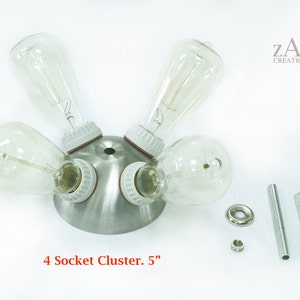 Ceiling Light, Sconce, Wall Light, 3-4 Socket Cluster. 5" - Etsy
