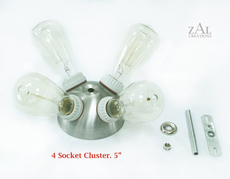 Ceiling Light Sconce Wall Light 3-4 Socket Cluster. 5 - Etsy