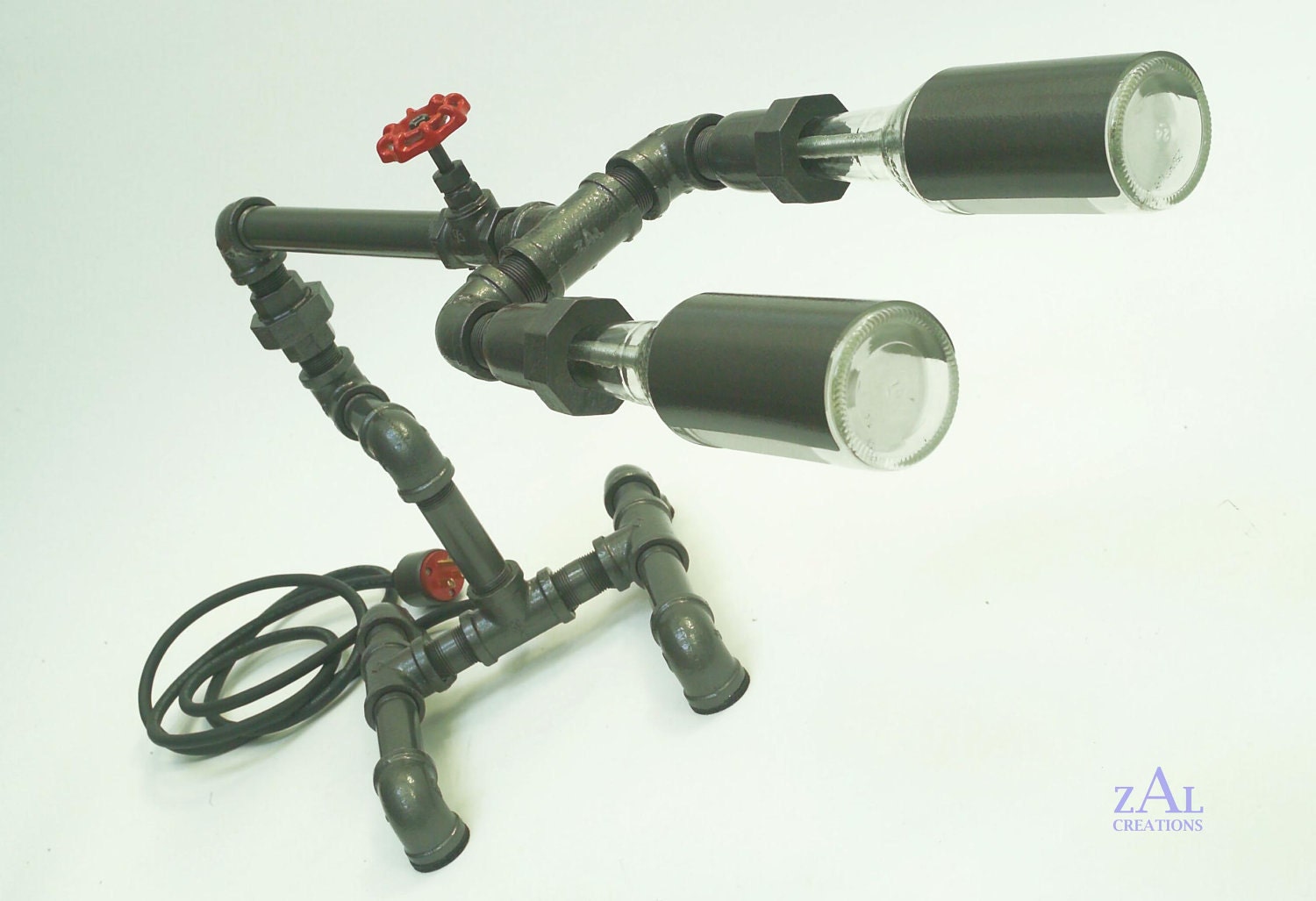 Desk Lamp. Beer Bottles. Plumbing Pipe & Fittings. Table Lamp. - Etsy