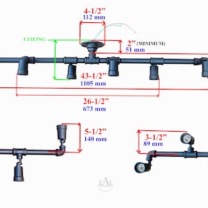 Industrial Style Adjustable Ceiling Light. Chandelier. Articulating. - Etsy