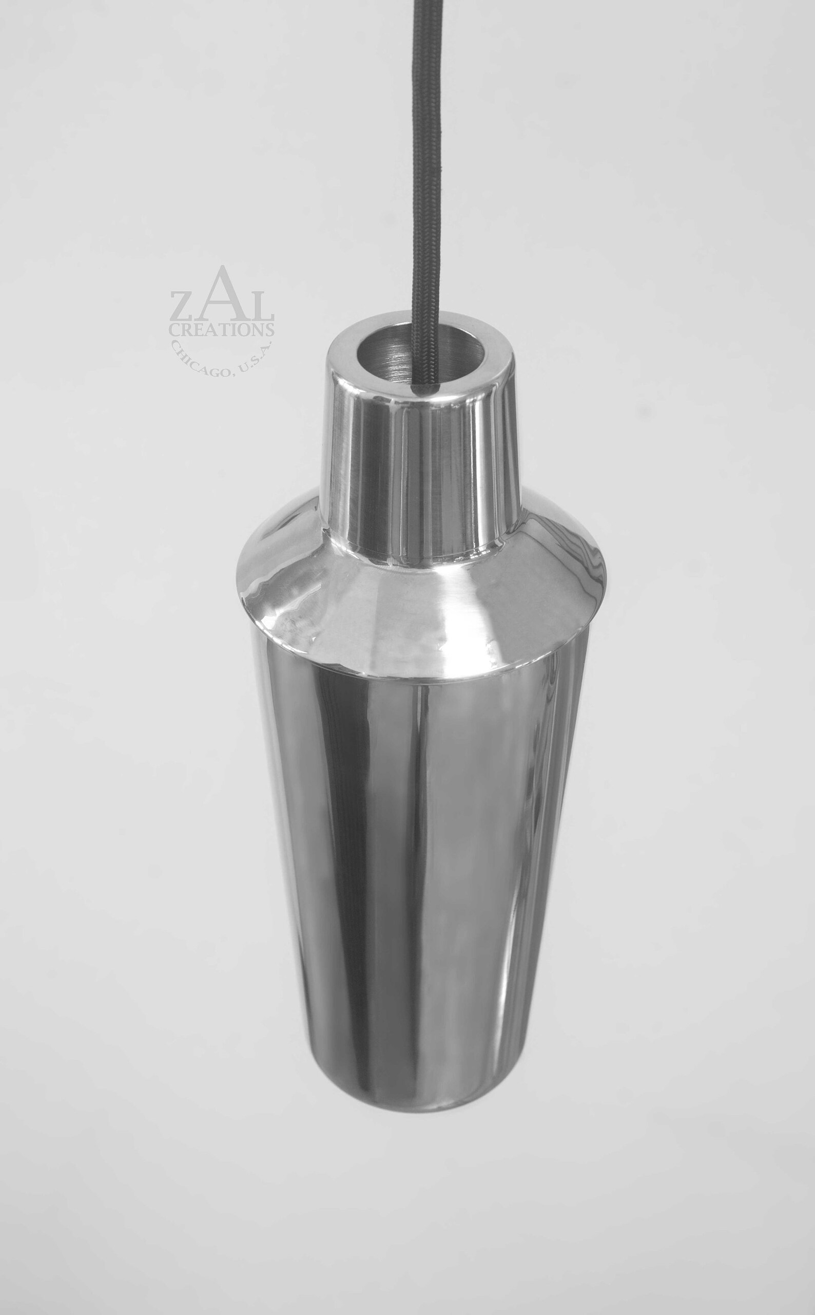 Cocktail Shaker Pendant Light. Drink Mixer Lamp. Stainless. - Etsy