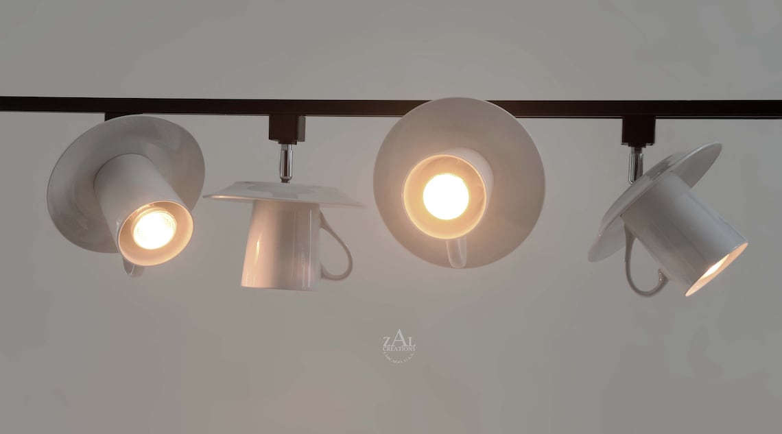 Track Lights & Track. Track Lighting Fixture, Coffee Mug, Tea Cup ...
