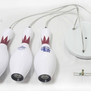 Bowling Pins. Pendant Light. LED Bulbs. - Etsy