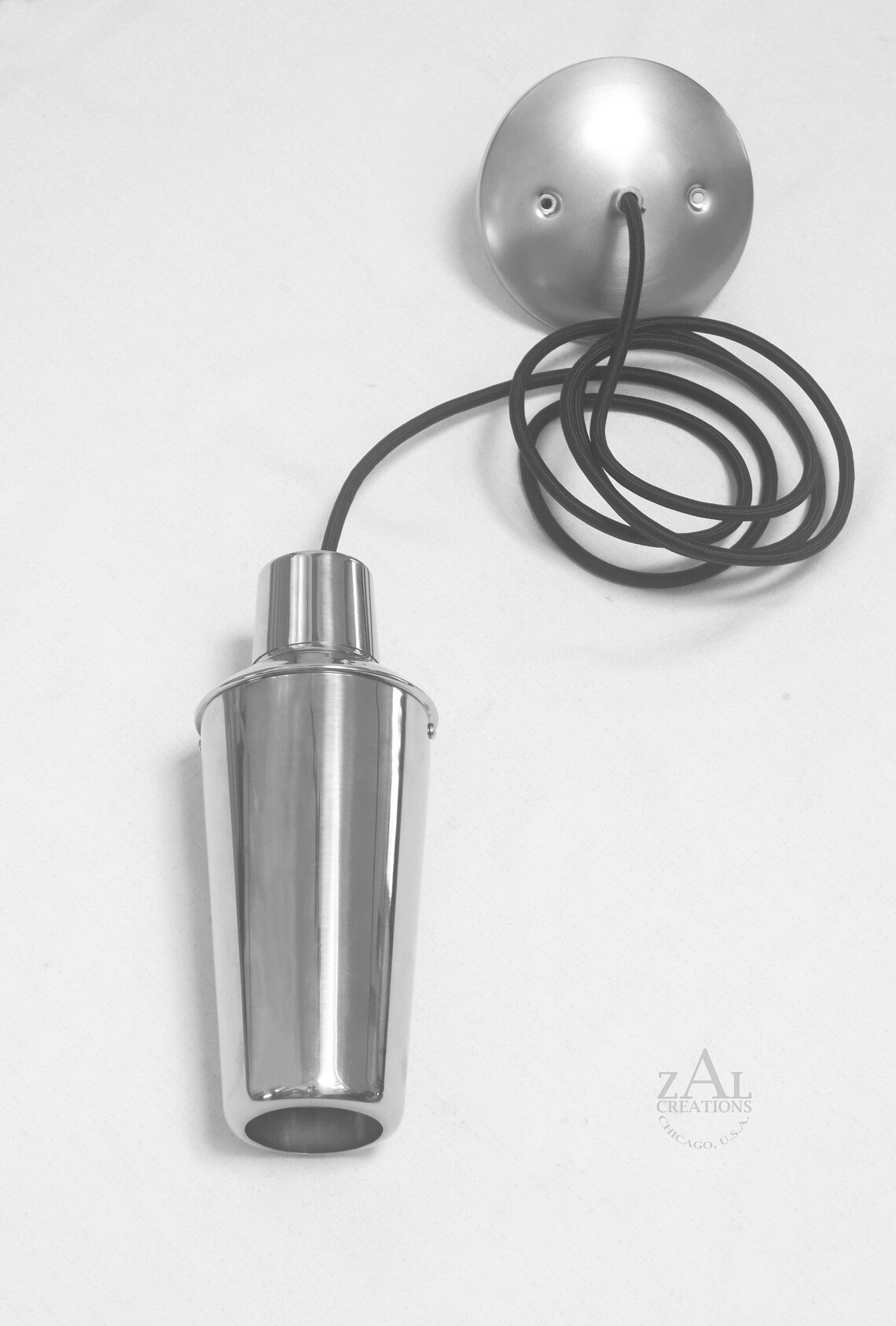 Cocktail Shaker Pendant Light. Drink Mixer Lamp. Stainless. - Etsy