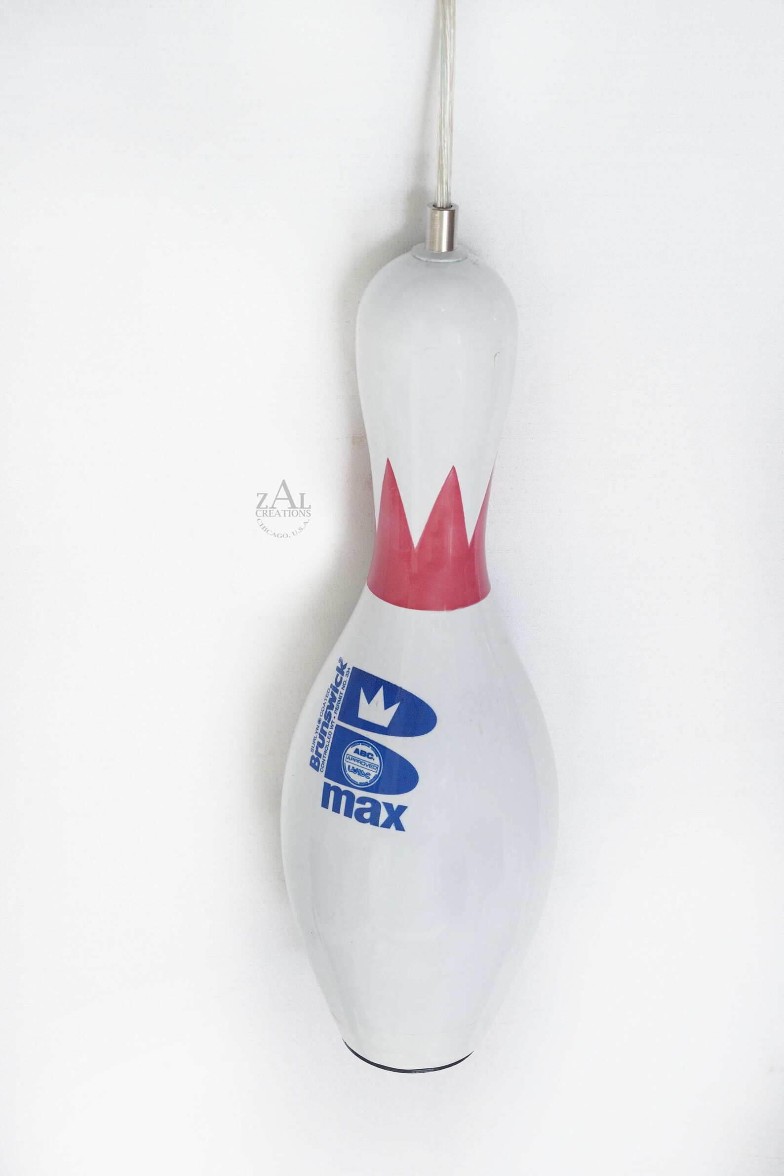 Bowling Pin Pendant Light. LED Bulb. - Etsy