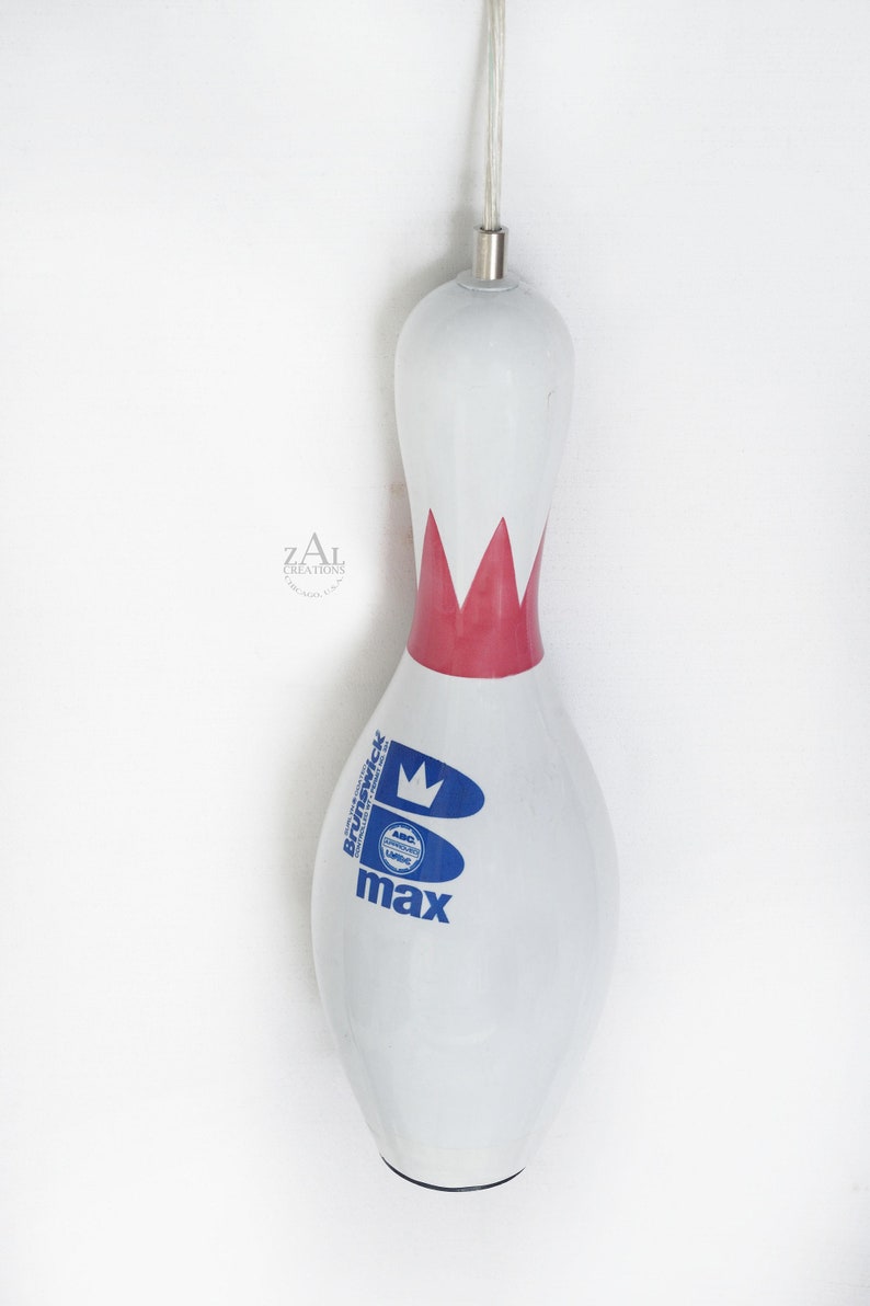 Bowling Pin Pendant Light. LED Bulb. - Etsy
