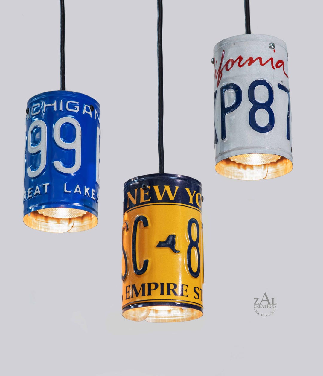License Plate Pendant Light. - Etsy