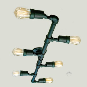 Industrial Style Adjustable Ceiling Light. Chandelier. Articulating. - Etsy