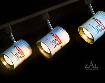 Oil Filter Track Lights and Track. Track Lighting Fixture. | Etsy
