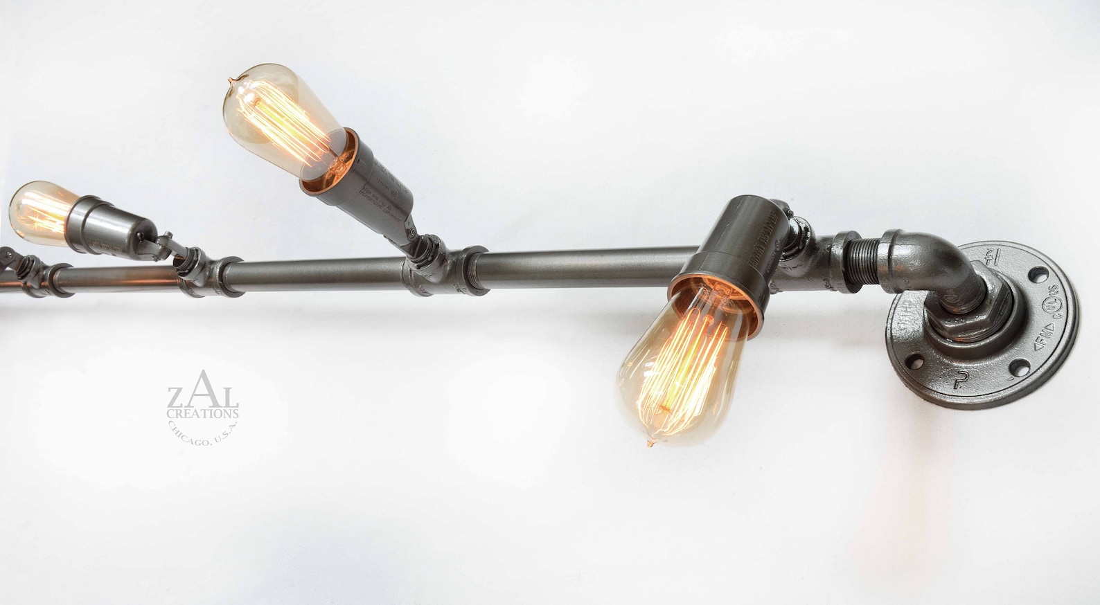 Track Lighting Adjustable Industrial Style Wall Light - Etsy
