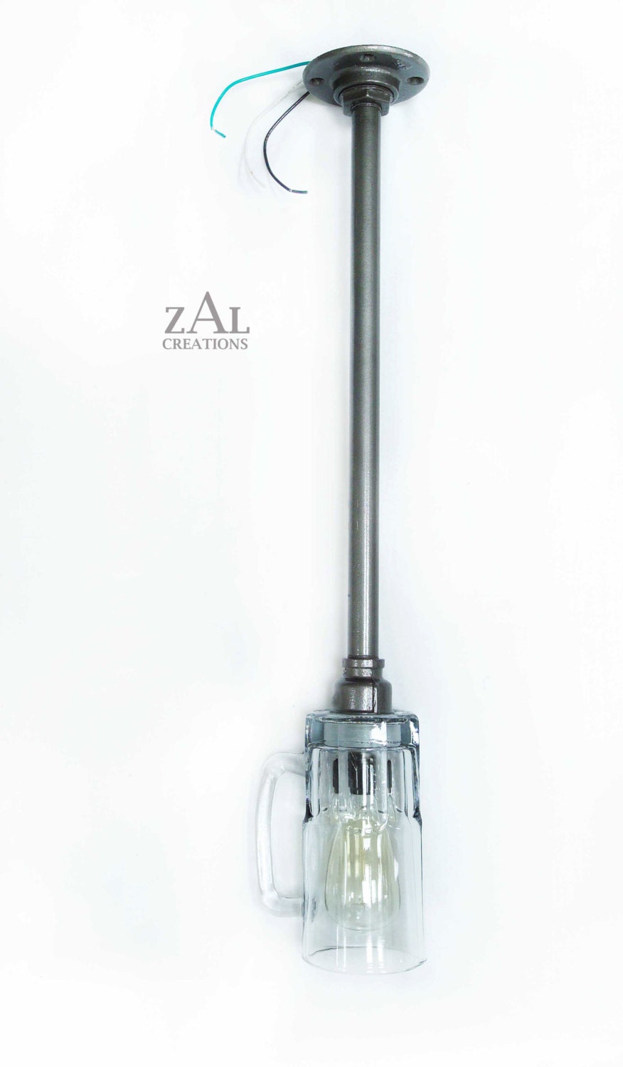 Ceiling Light, Pendant Light, Beer Mug Lamp With Vintage Style Edison ...