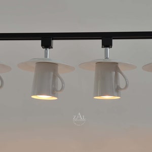 Track Lights & Track. Track Lighting Fixture, Coffee Mug, Tea Cup ...