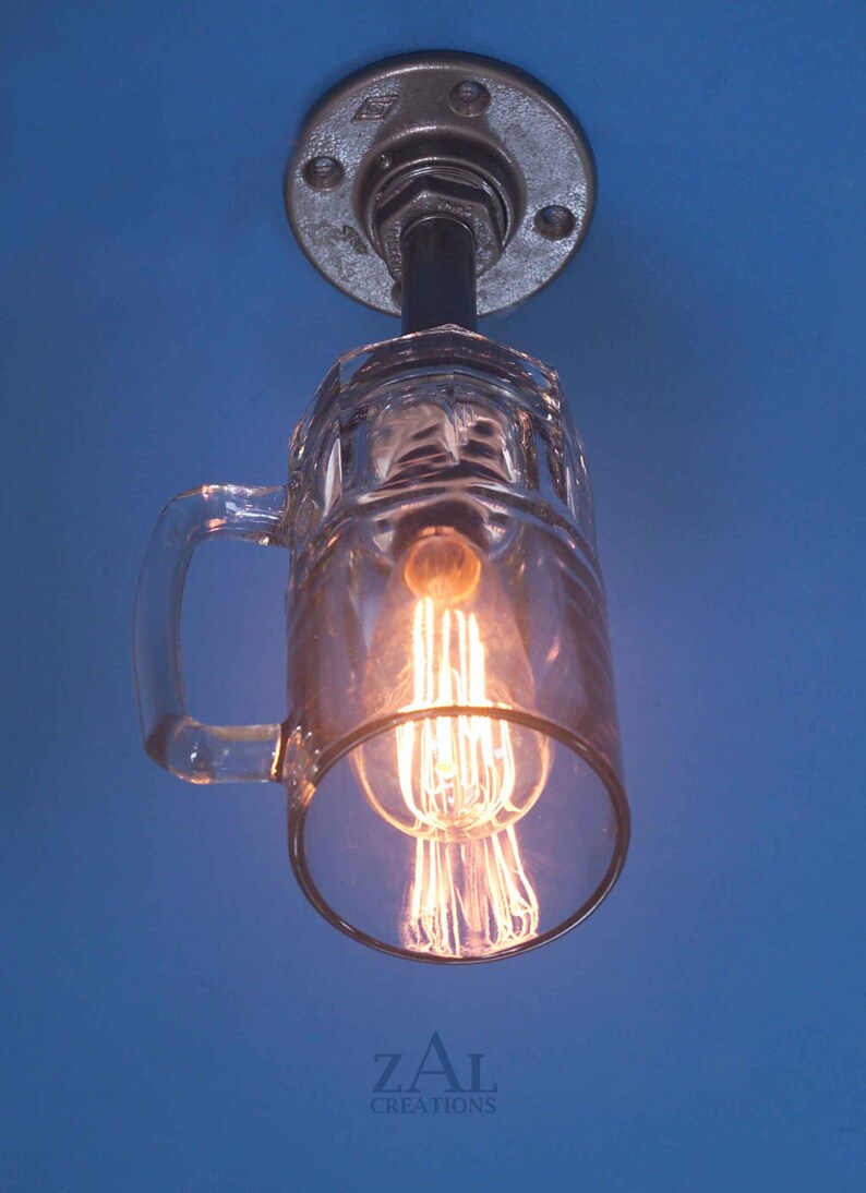 Ceiling Light, Pendant Light, Beer Mug Lamp With Vintage Style Edison ...