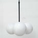 3 Glass Globe Cluster Pendant Light. Glass Ball Chandelier. - Etsy