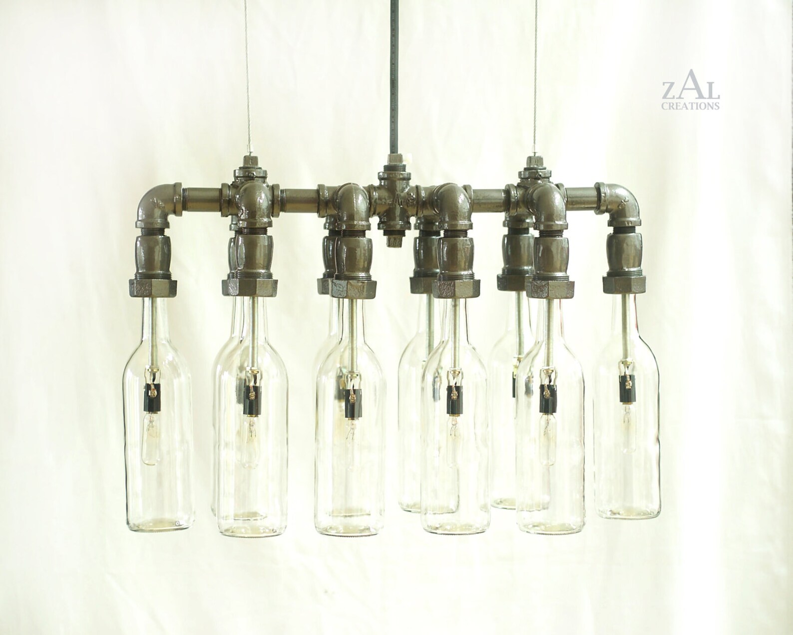 Pendant Light. Wine / Beer Bottles. Suspension Lamp. - Etsy