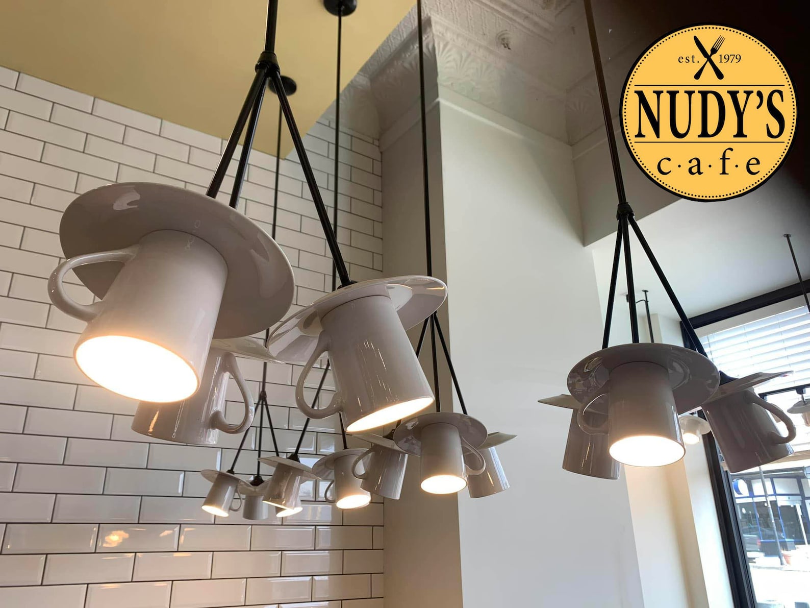 Chandelier Pendant Light. Coffee Cup. Mug. Teacup. Ceiling Light. 3 Arm ...