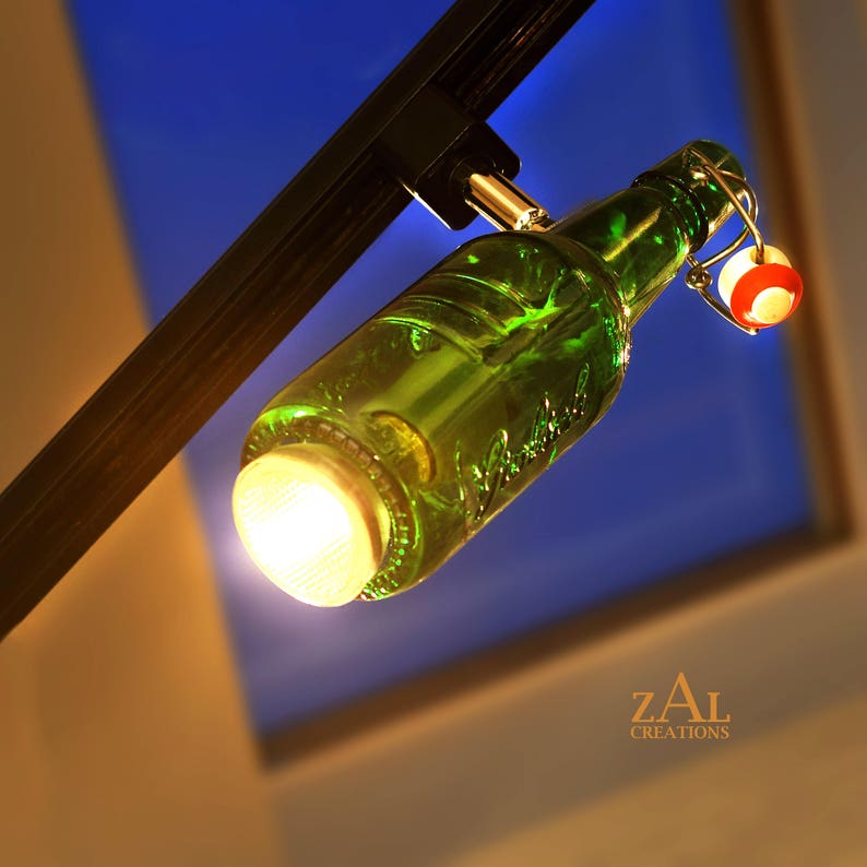 Track Light Green Glass Beer Bottle Swing-top Cap. - Etsy