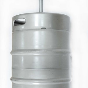 Beer Keg Light, Keg Lighting, Pendant Light. Stainless Steel Barrel ...