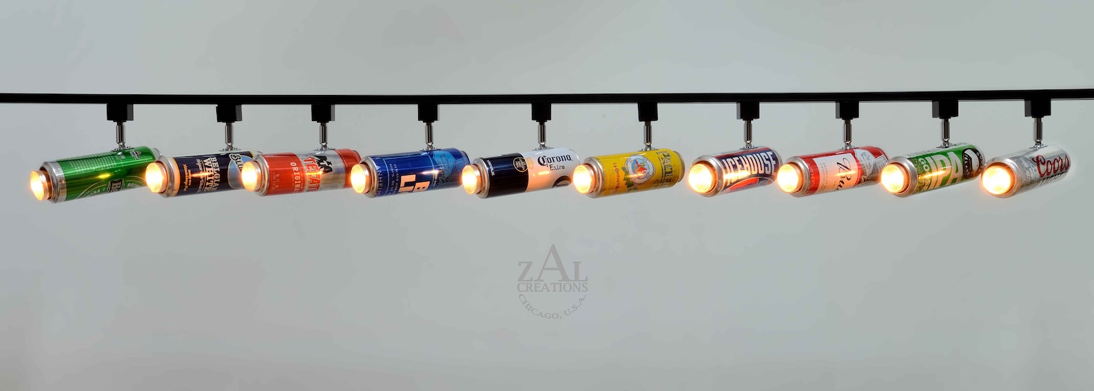 Beer Can Track Lighting Fixture. Track Lights With Track. Aluminum Beer ...
