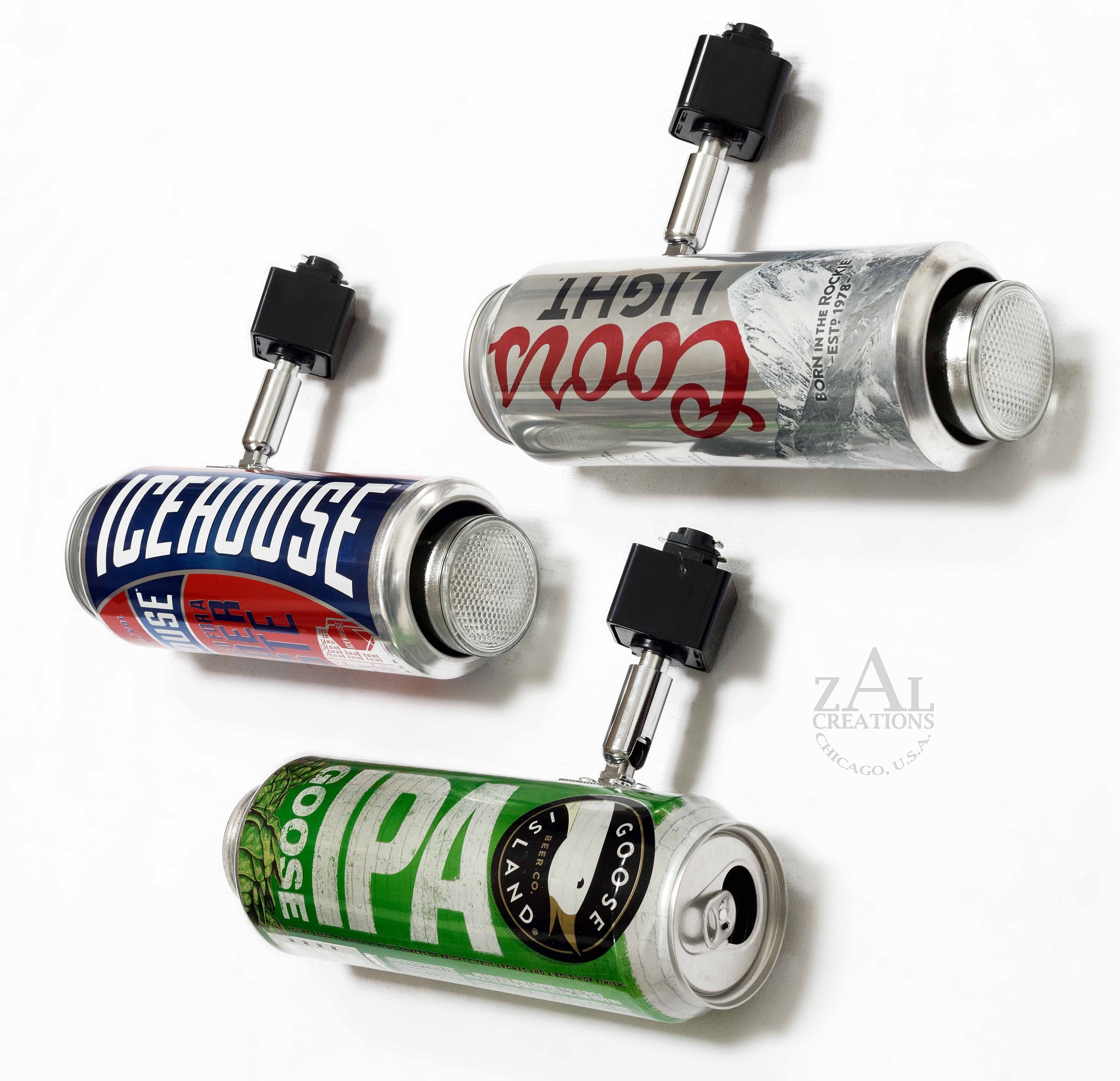 Beer Can Track Lighting Fixture. Track Lights With Track. Aluminum Beer ...